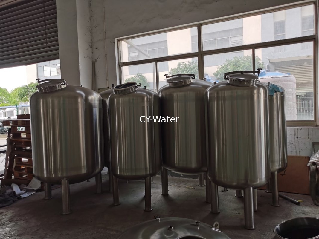 SUS304 Stainless Steel Water Storage Tank for mineral water production ...