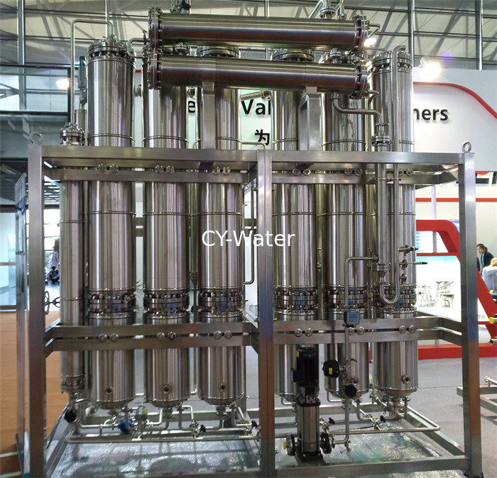 500 L/H Medical Water Treatment Equipment for Injection , Multi Effect ...